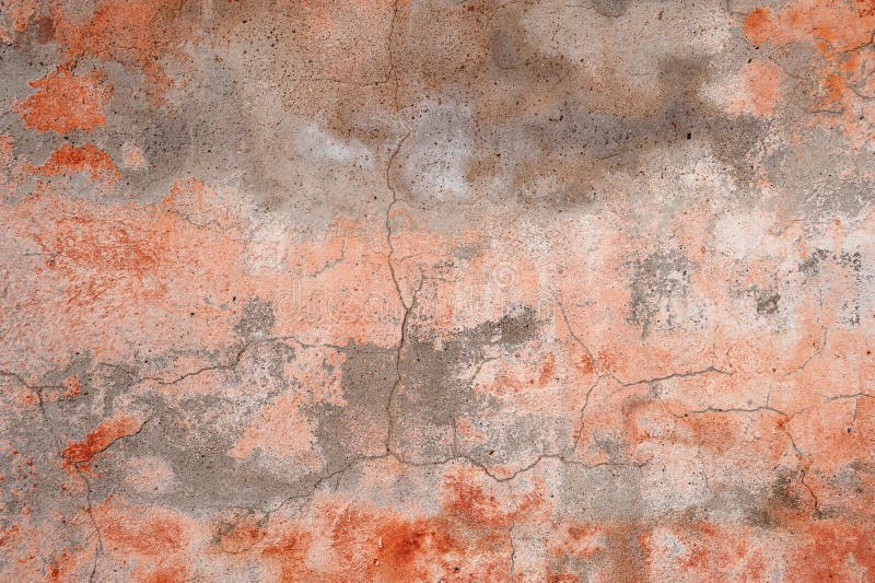 Texture of Old Rustic Wall Covered with Pink Stucco Stock Photo - Image ...