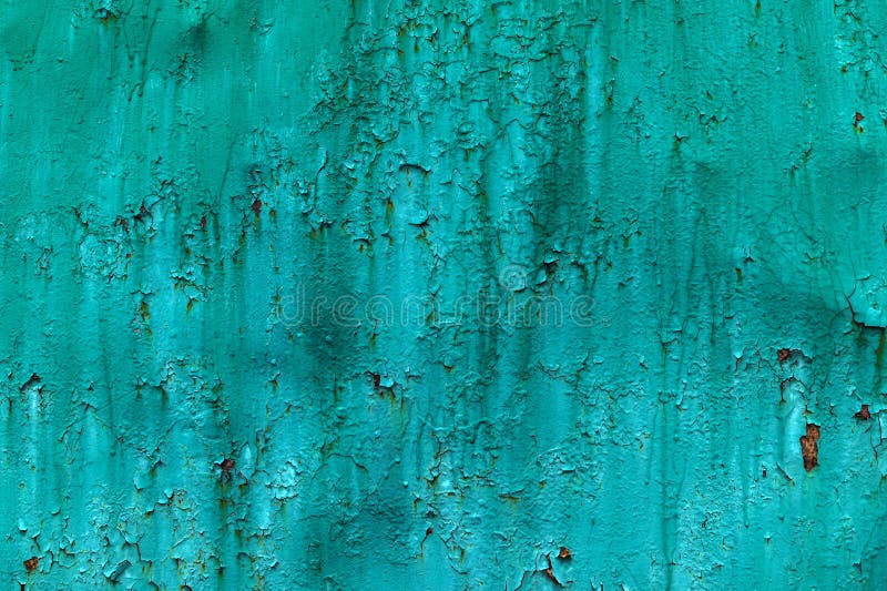 Old Green Paint on Metal with Rust Stock Image - Image of stained ...