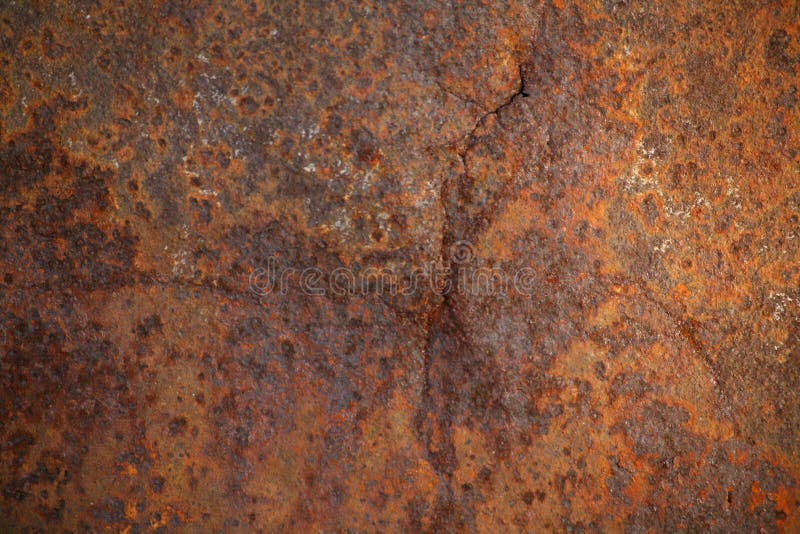 Texture of Old Rusty Metal with Crack. Stock Photo - Image of ...