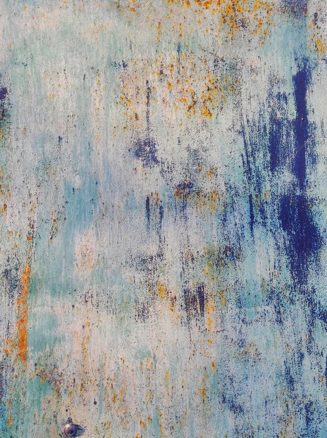 The Texture of Old Rusty Metal.Spots and Streaks of Rust on the Light ...
