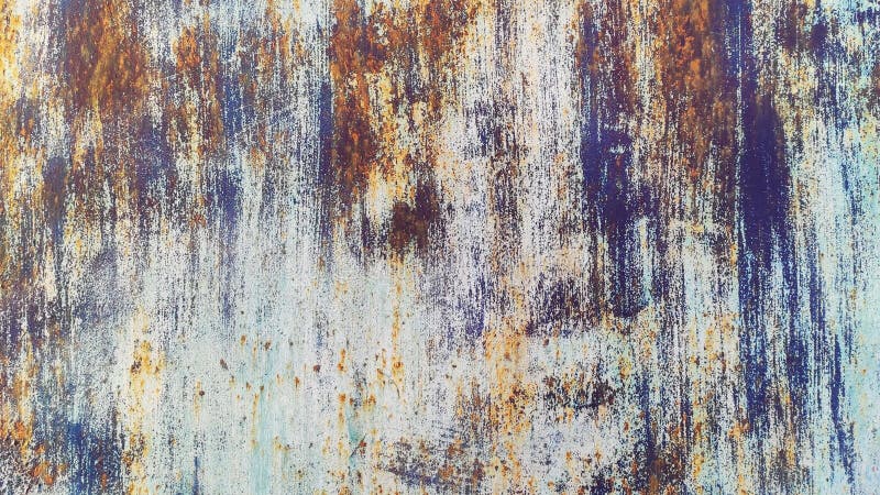 The Texture of Old Rusty Metal. Spots and Streaks of Rust on the Light ...