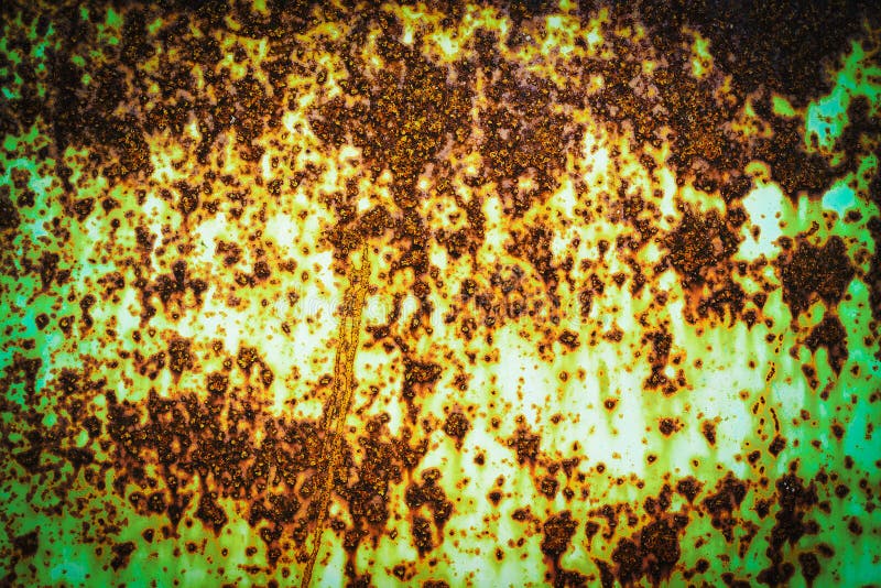 Texture of Old, Rusty, Painted Iron. Backgrounds Stock Photo - Image of ...