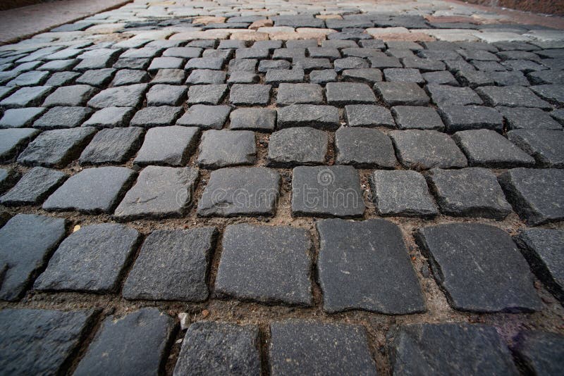 Texture of Square Paving Stones in Perspective Stock Image - Image of ...