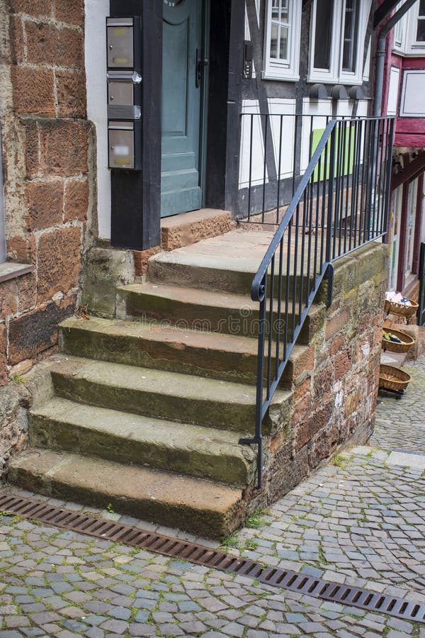 Texture of Old Stone Vintage Staircase Stairs Stock Photo - Image of ...