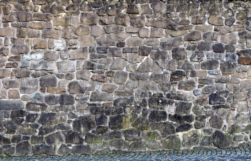 Texture of Old Stone Wall.Dark Old Stones Stock Image - Image of ...