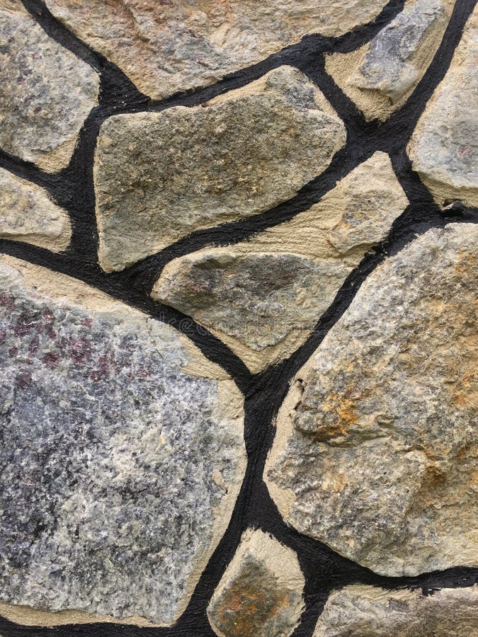 Texture of Old Stone Wall of Large Boulders Stock Photo - Image of ...