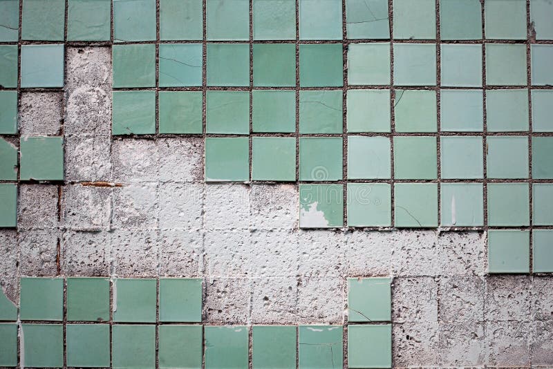Texture of the Old Tile Wall Stock Image - Image of exterior ...