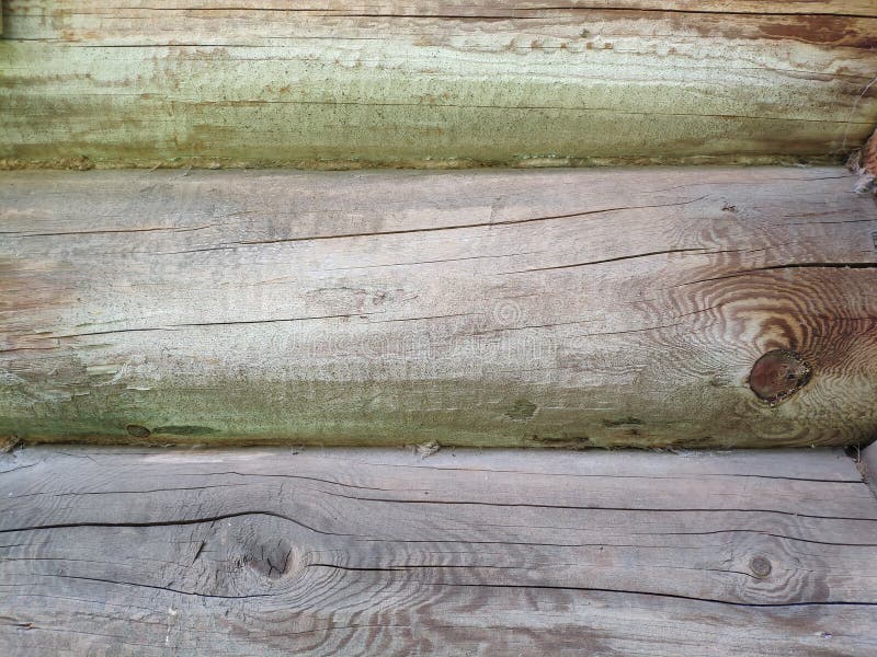 A Texture of an Old Tree. an Old Wall of Thick Logs Stock Image - Image ...