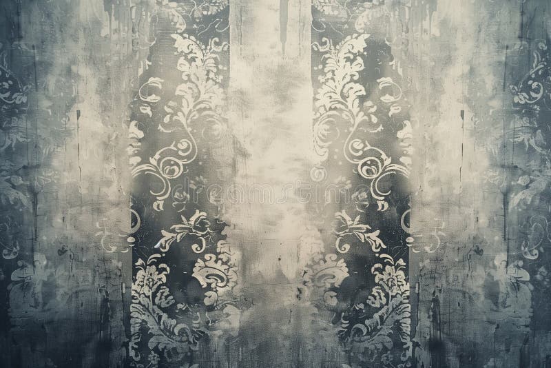 Texture of Old Vintage Wallpaper Stock Illustration - Illustration of ...