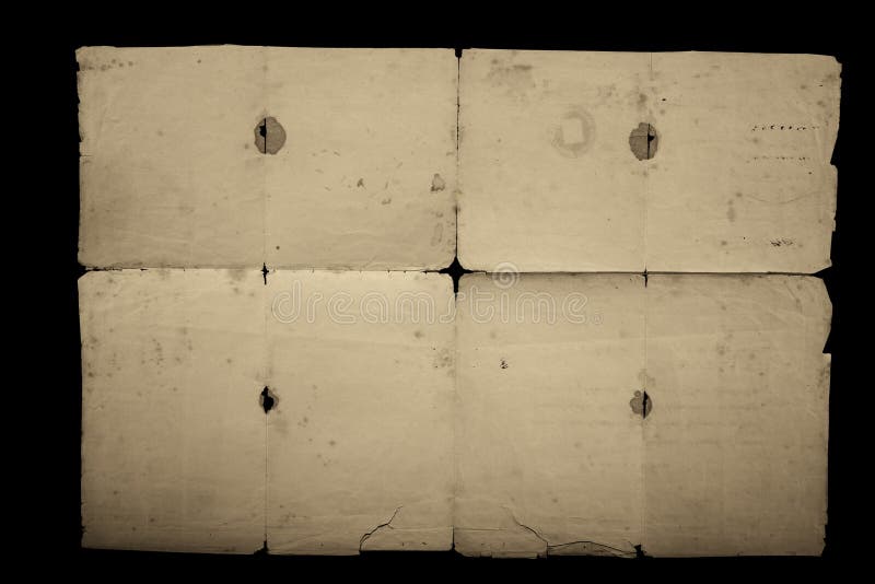 Texture Old Vintage Yellowed Paper, Writing Papers Stock Photo - Image ...