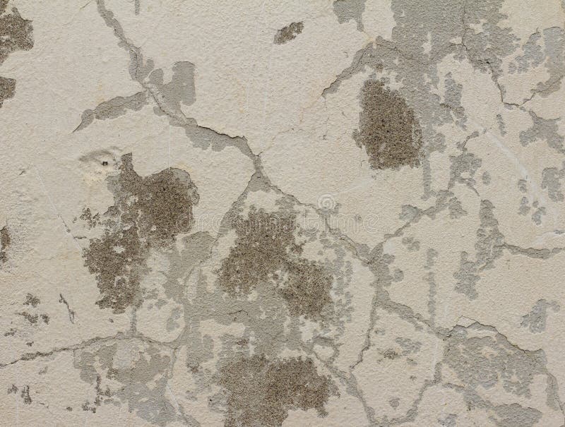 The Texture of an Old Wall with Fallen Plaster Stock Image - Image of ...
