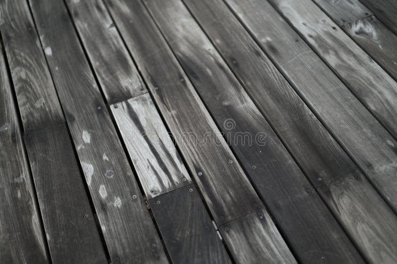 Texture of an Old, Wet Wooden Dock with White Patterns during the ...