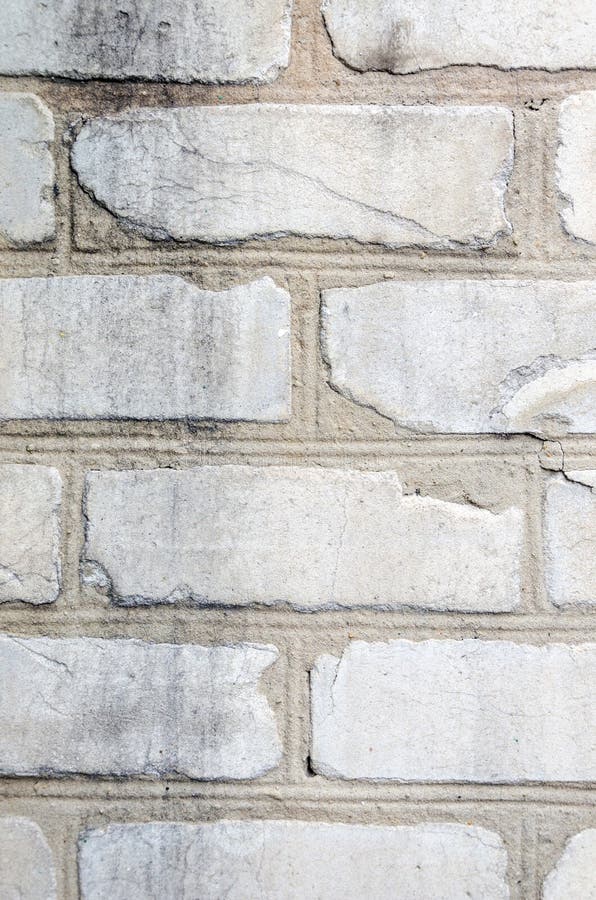 Texture of an Old White Brick Wall Stock Photo - Image of fragment ...