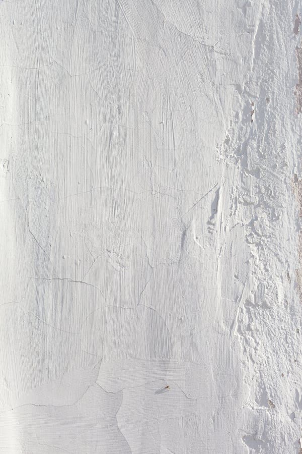 Texture of Old White Concrete Wall for Background Stock Photo - Image ...
