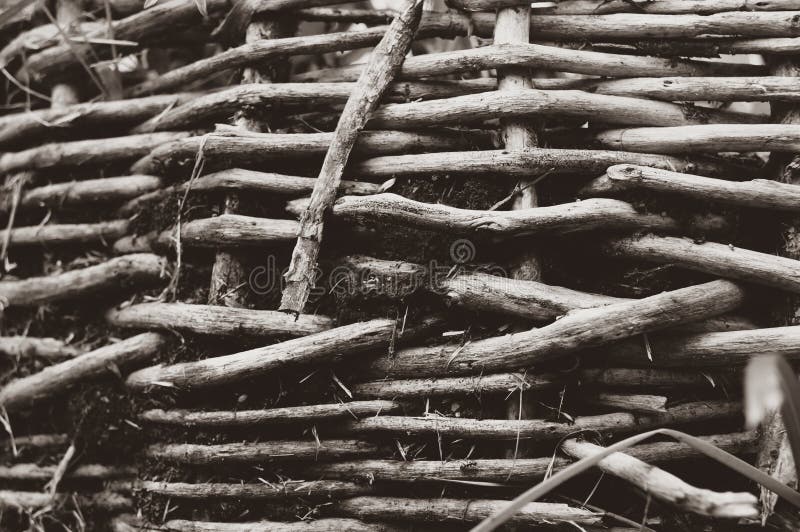 Texture of an Old Wicker Basket Stock Image - Image of textured, rattan ...