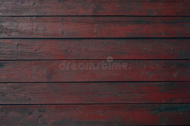 Texture of Old Wooden Boards Painted with Red Paint Stock Image - Image ...