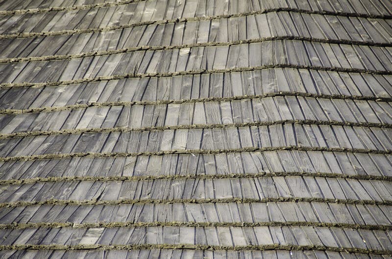 Texture Old Wooden Shingles. Stock Photo - Image of composition, color ...