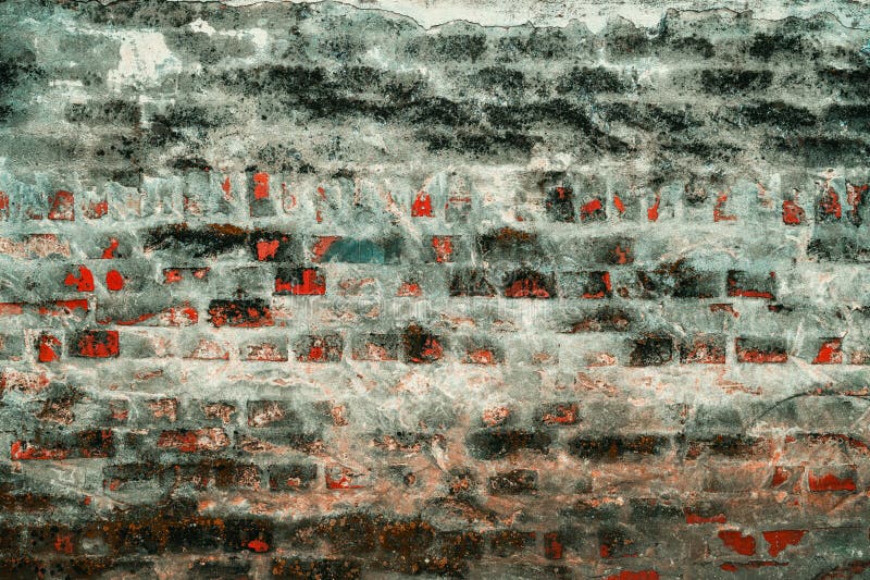 Texture of an Old Worn Brick Wall As Background Stock Image - Image of ...