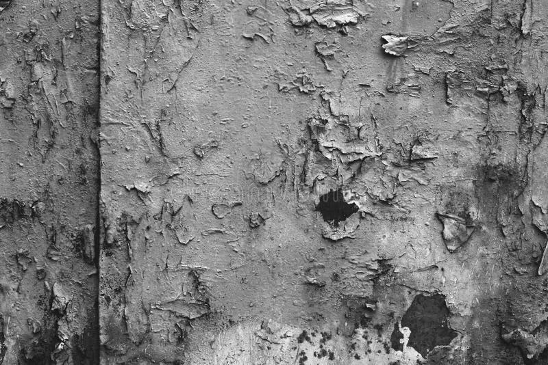 Texture of an Old Worn Out Scratched the Surface. Black and White ...