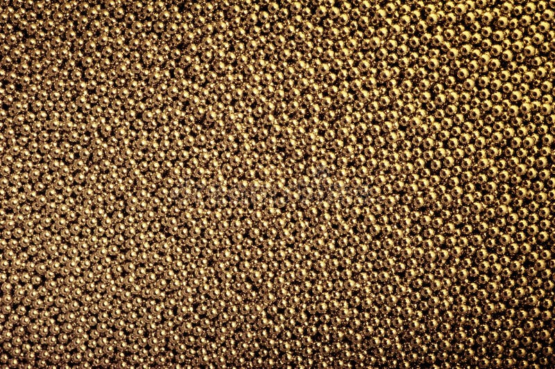 Texture of One Thousand Gold Balls. Stock Image - Image of surface ...