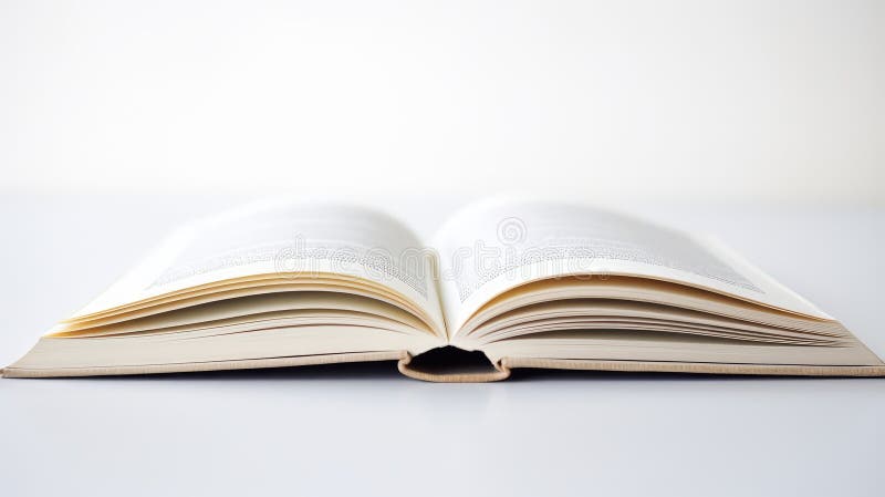 Texture Open Book White Background Stock Illustration - Illustration of ...