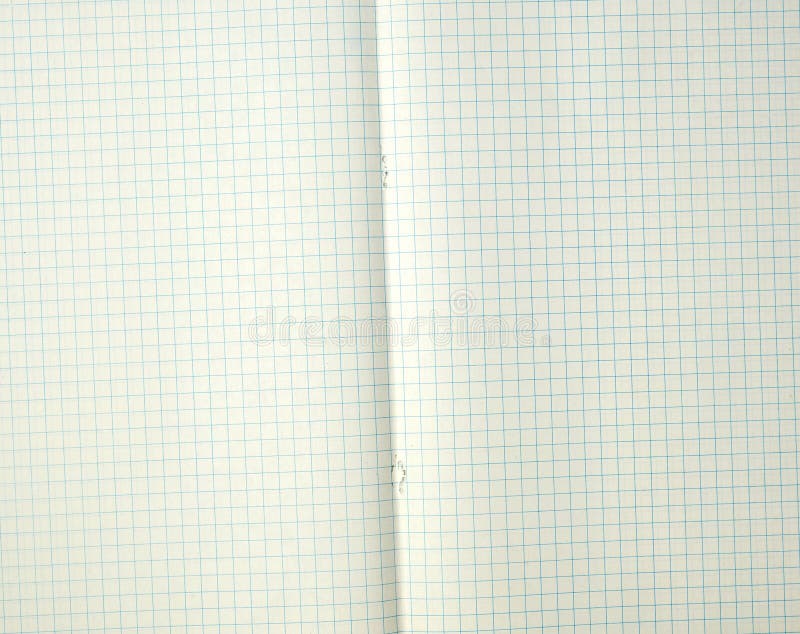 Texture of an Open School Notebook in a Cell Stock Photo - Image of ...