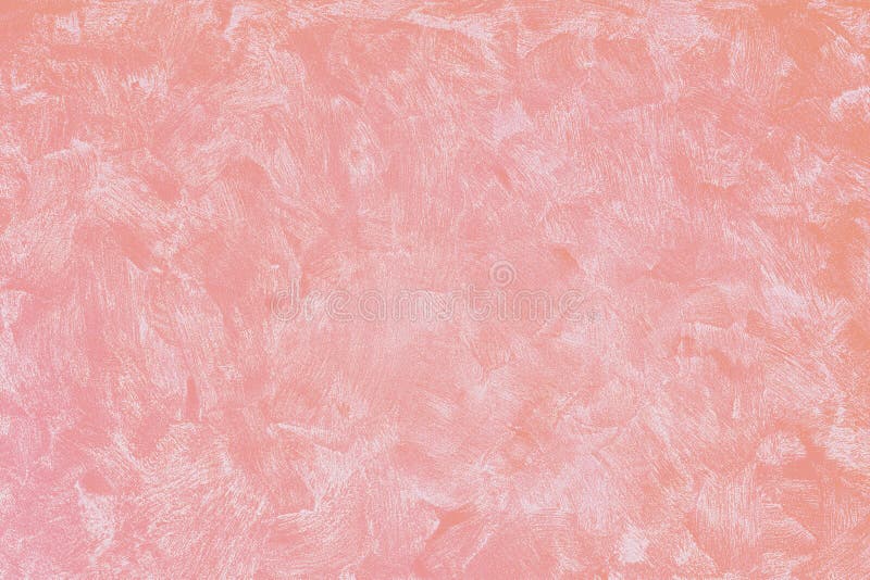 Coral Decorative Plaster Grainy Texture on Wall Stock Photo - Image of ...