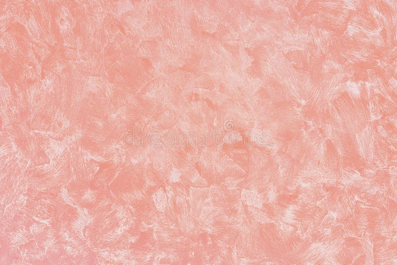 Coral Decorative Plaster Grainy Texture on Wall Stock Photo - Image of ...