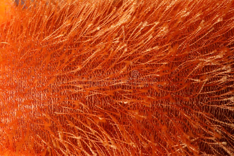 Texture of Orange Knitted Fuzzy Fabric As Background Stock Image ...