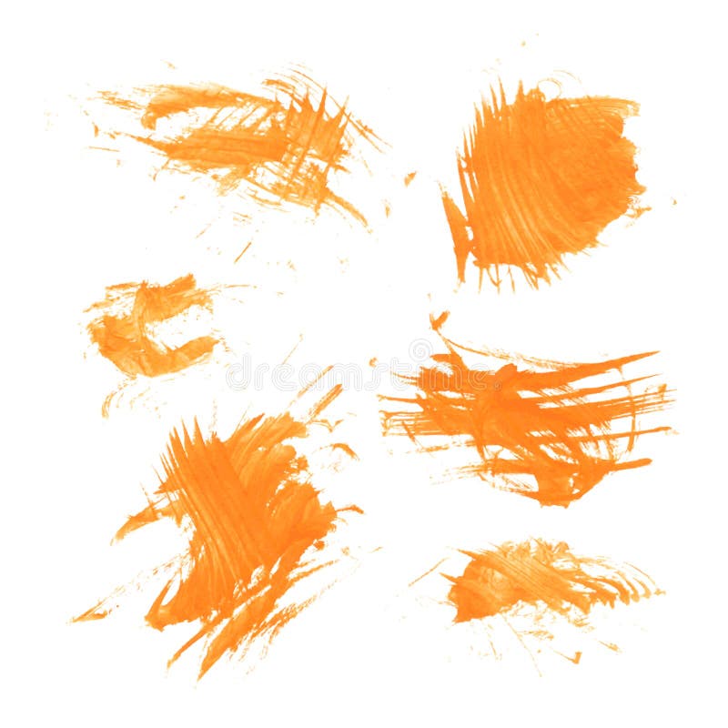 Orange paint splodge stock illustration. Illustration of design - 2767483