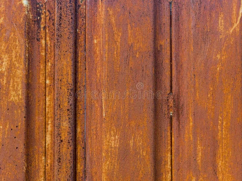 Orange Rust Pattern on a Flat Metal Surface Stock Photo - Image of ...