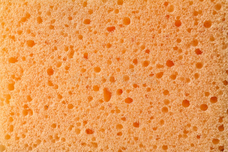 Texture of Orange Sponge As Background Stock Photo - Image of bath ...