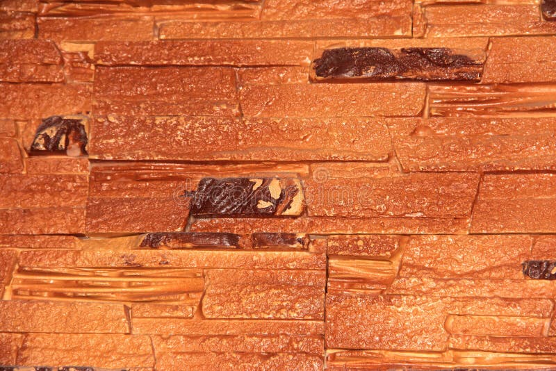 The Texture of an Orange Stone in the Interior Stock Image - Image of ...