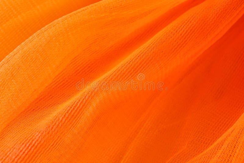 Texture of Orange Tulle As Background Stock Image - Image of abstract ...