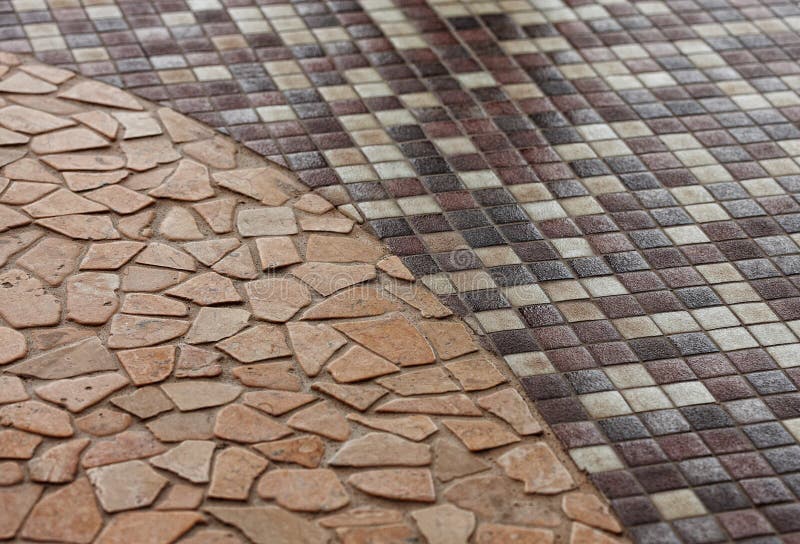 Texture of outdoor tiles. stock photo. Image of pattern - 106955150