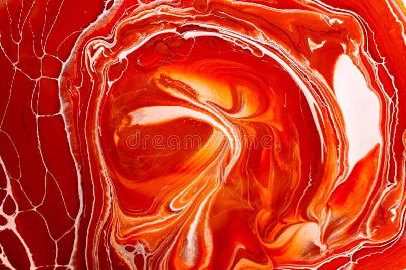 Texture of Paint in White Red Orange Colors Stock Image - Image of ...