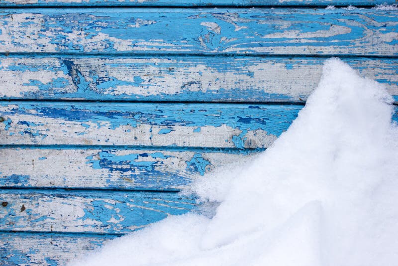 Texture of Painted Boards in Blue and Snow. Peeling Paint Stock Photo ...