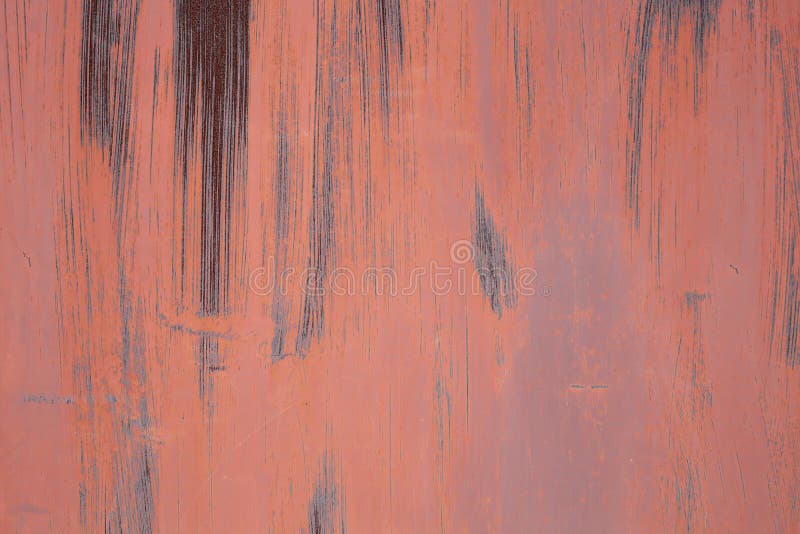 Painted Iron Surface with a Large Rusty and Metal Corrosion Stock Image ...