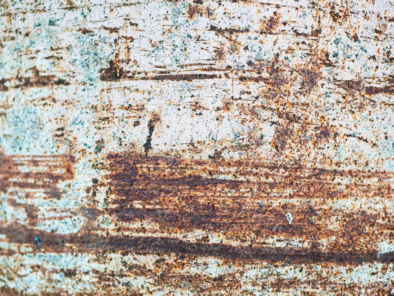 Texture of Painted Rusty Metal. Close Up Stock Image - Image of pattern ...