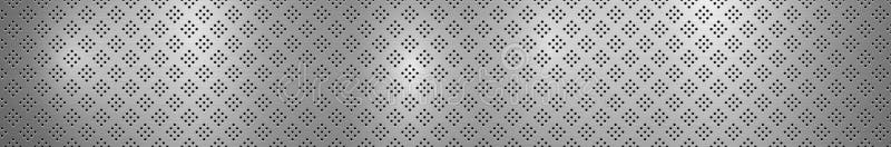 Texture Panorama of Metal with Reflection with Perforation Stock Photo ...
