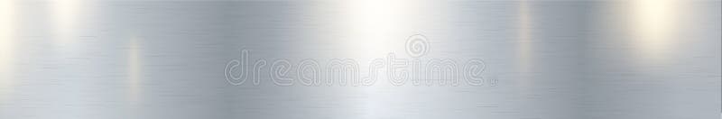 Texture Panorama of Silver Metal with Reflection Stock Illustration ...