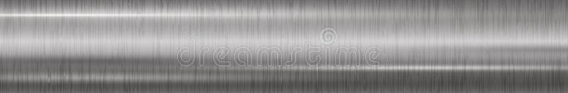 Texture Panorama of Silver Metal with Reflection Stock Illustration ...
