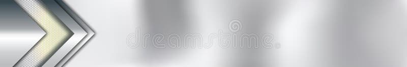 Texture Panorama of Silver Metal with Reflection Stock Illustration ...
