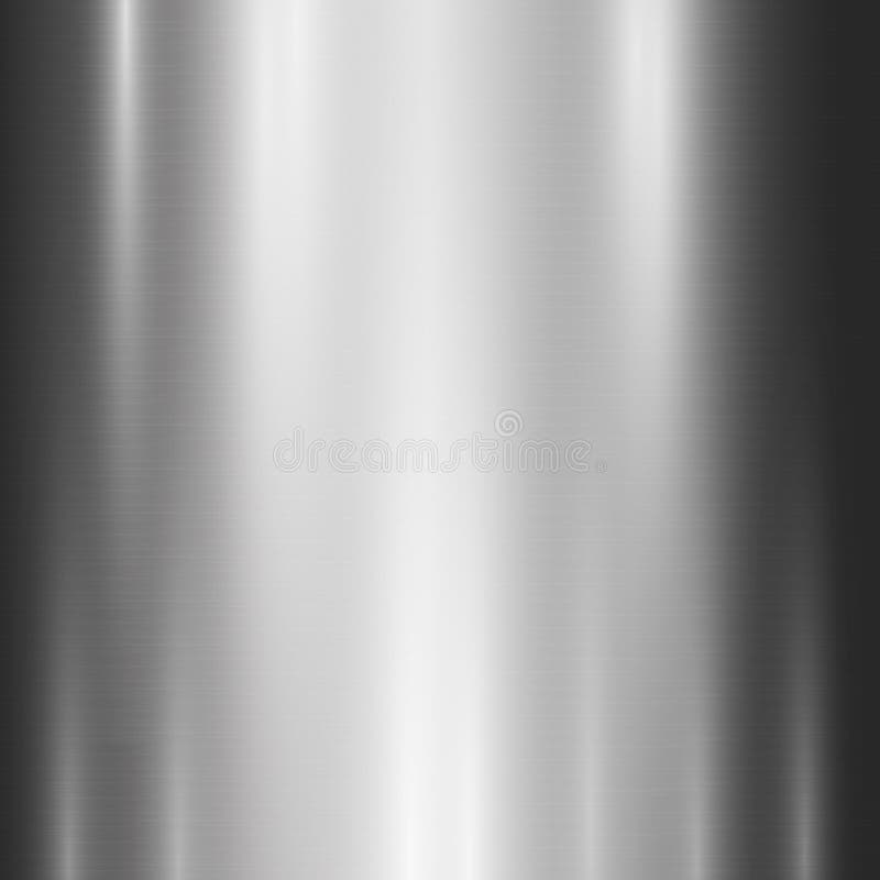 Texture Panorama of Silver Metal with Reflection Stock Vector ...