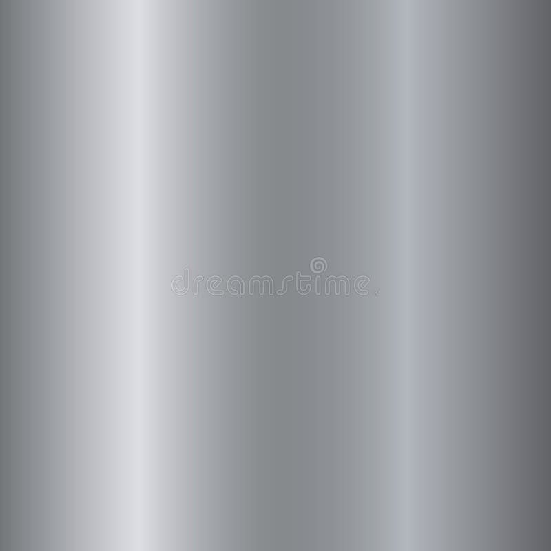 Texture Panorama of Silver Metal with Reflection Stock Illustration ...