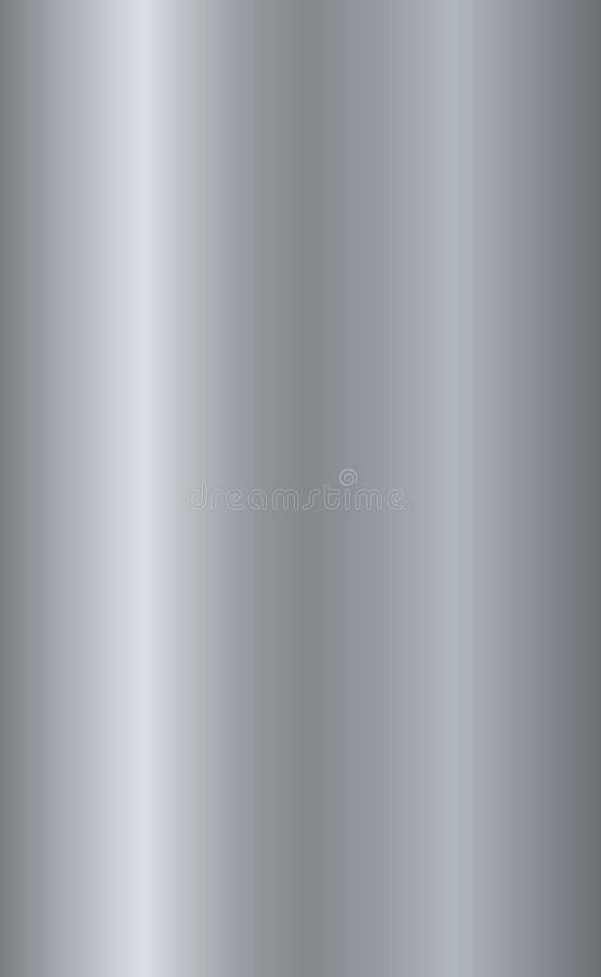 Texture Panorama of Silver Metal with Reflection Stock Illustration ...