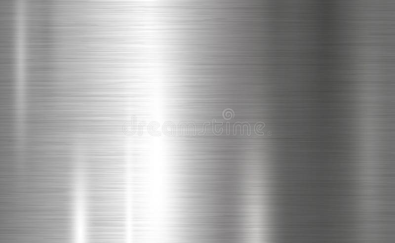 Texture Panorama of Silver Metal with Reflection Stock Illustration ...