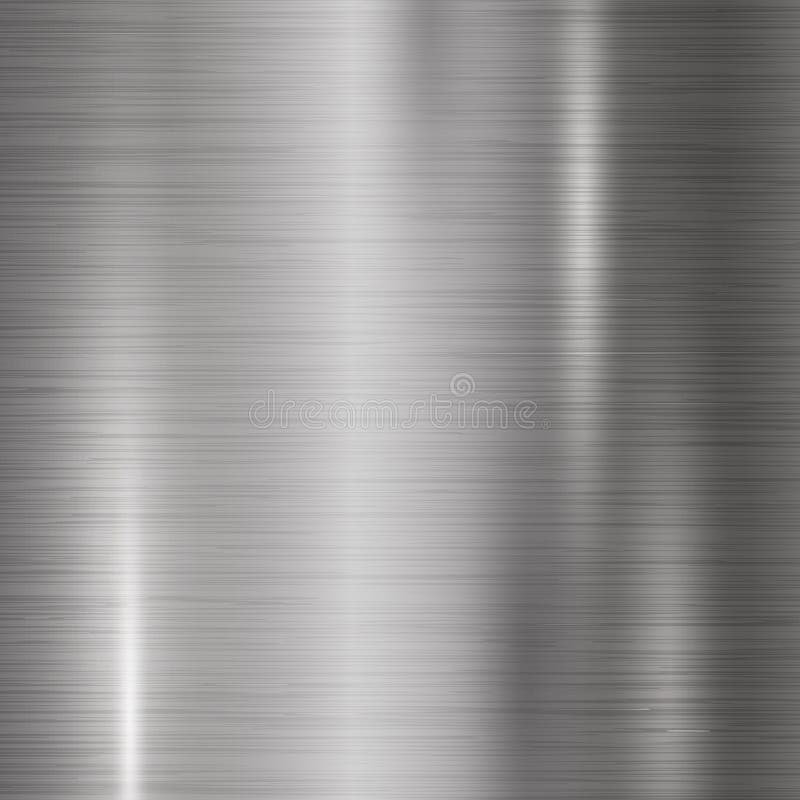 Texture Panorama of Silver Metal with Reflection Stock Illustration ...