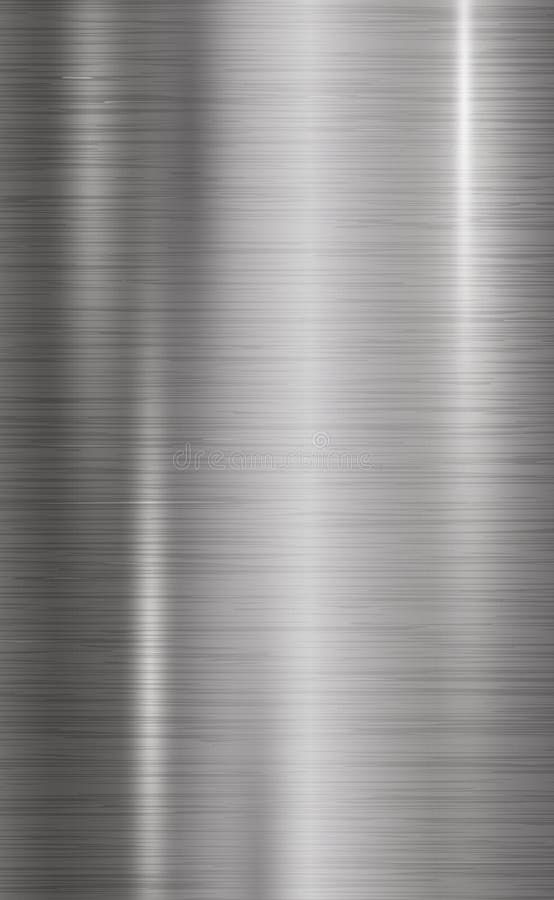 Texture Panorama of Silver Metal with Reflection Stock Illustration ...