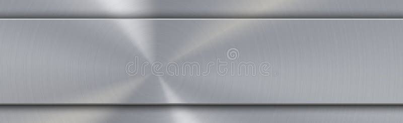 Texture Panorama of Silver Metal with Reflection Stock Illustration ...